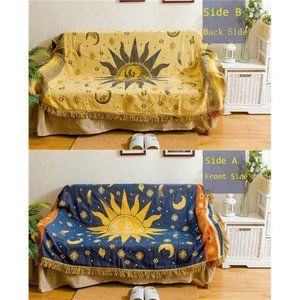 Holiday | 7 X 90 Sun And Moon Blanket Celestial Couch Sheet Cover Hippy ...